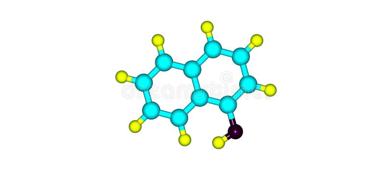 Naphthol Structure Isolated on White Background Stock Illustration ...