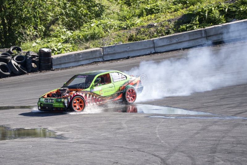 Car drift editorial photo. Image of action, competitor - 118600441