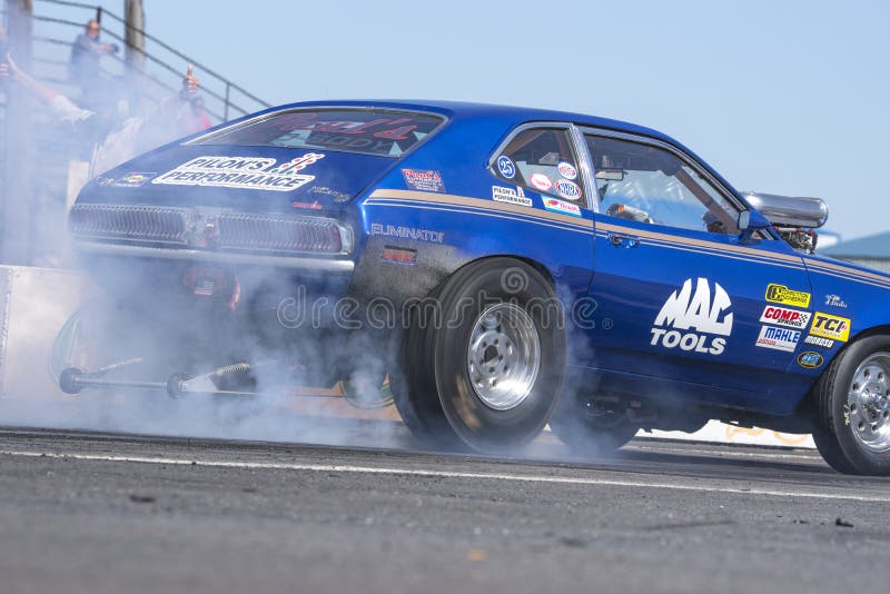 Pinto Drag Car Making Start Editorial Stock Image - Image of making ...