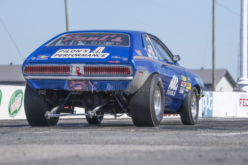 Pinto Drag Car Making Start Editorial Stock Image - Image of making ...