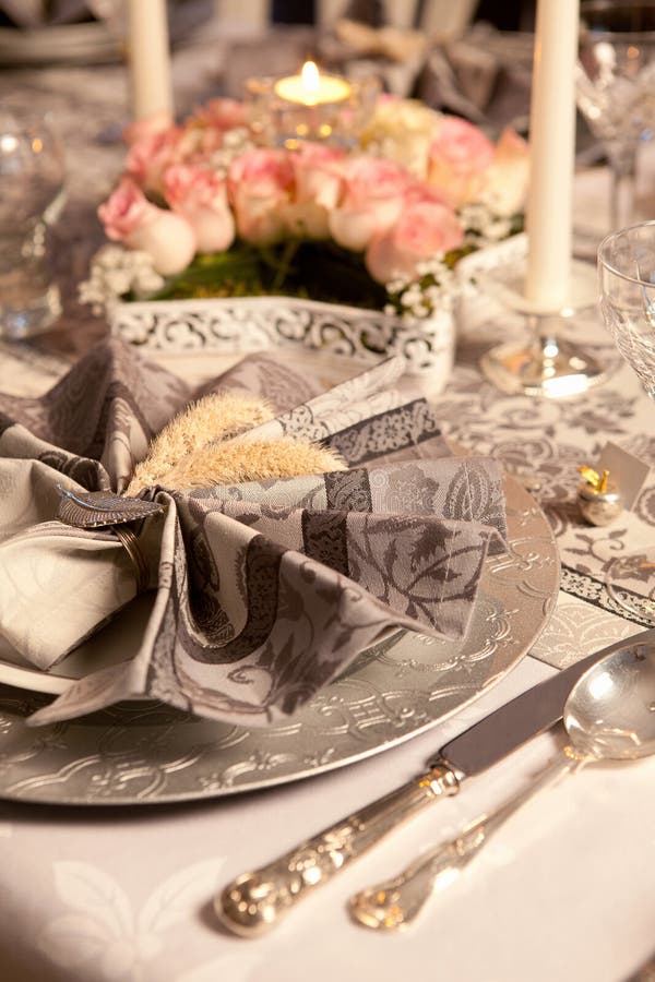 Napkin art stock photo. Image of festive, candles, fine - 21594048