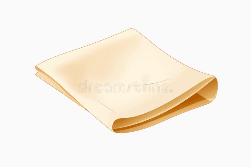 Napkin Isolated Vector Style Illustration Stock Vector - Illustration ...
