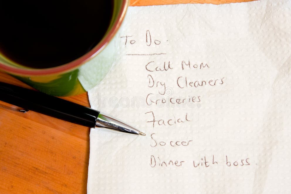 Napkin list stock image. Image of scribble, wood, napkin - 7577173