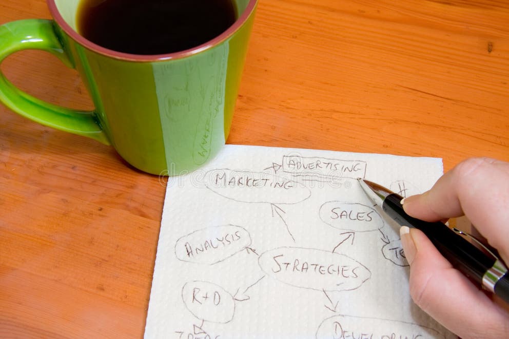 Napkin notes stock photo. Image of business, human, planning - 7585106