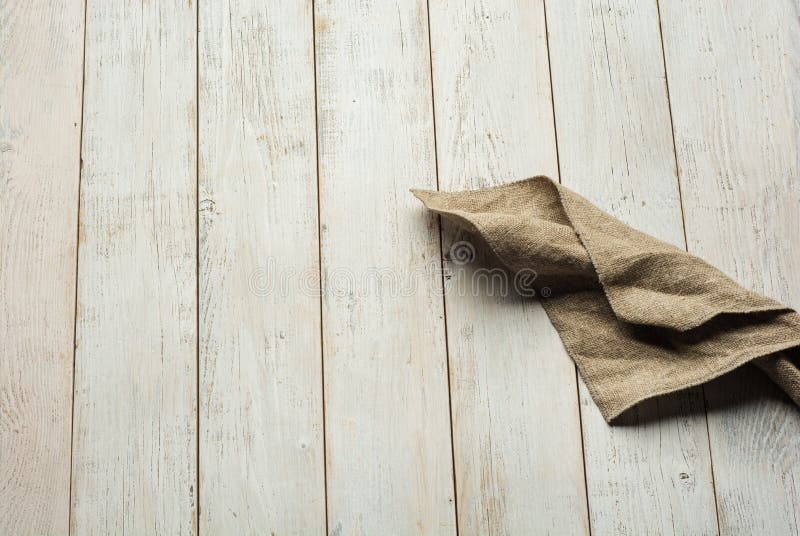 Napkin on Table in Perspective. Napkin Close Up Top View Mock Up for ...