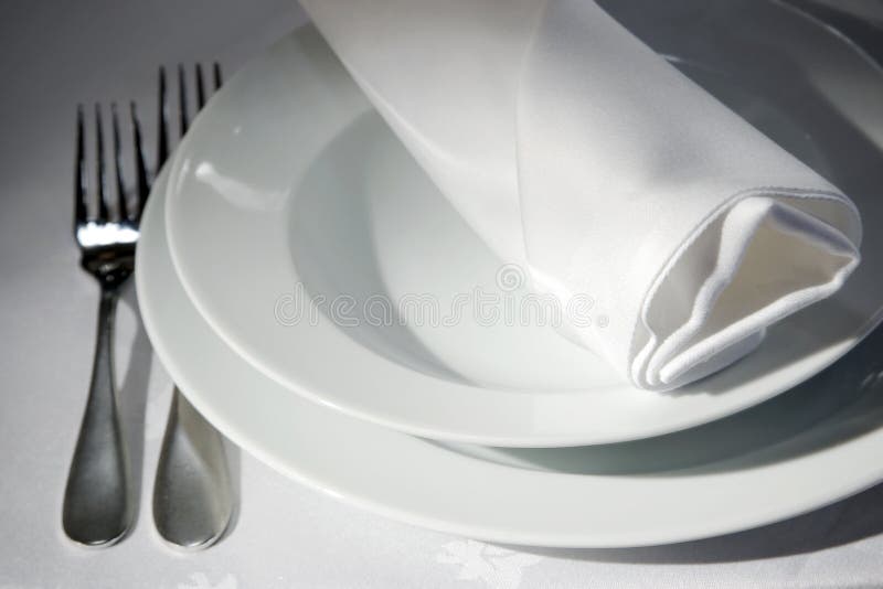 Napkin on tables stock image. Image of fine, luxury, ceramic - 11782107
