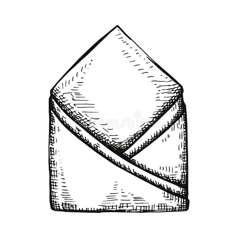 Napkin vector hand drawing stock vector. Illustration of napkin - 92047893