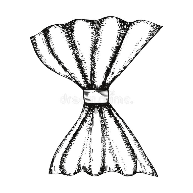 Napkin vector hand drawing stock vector. Illustration of view - 92047909