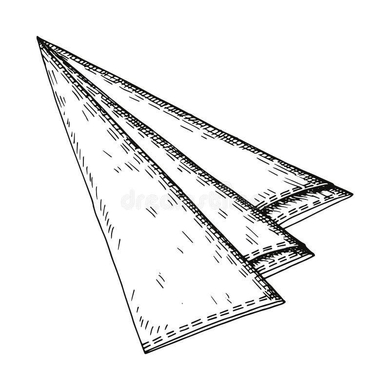 Table Napkins and White Towels Sketch Stock Vector - Illustration of ...