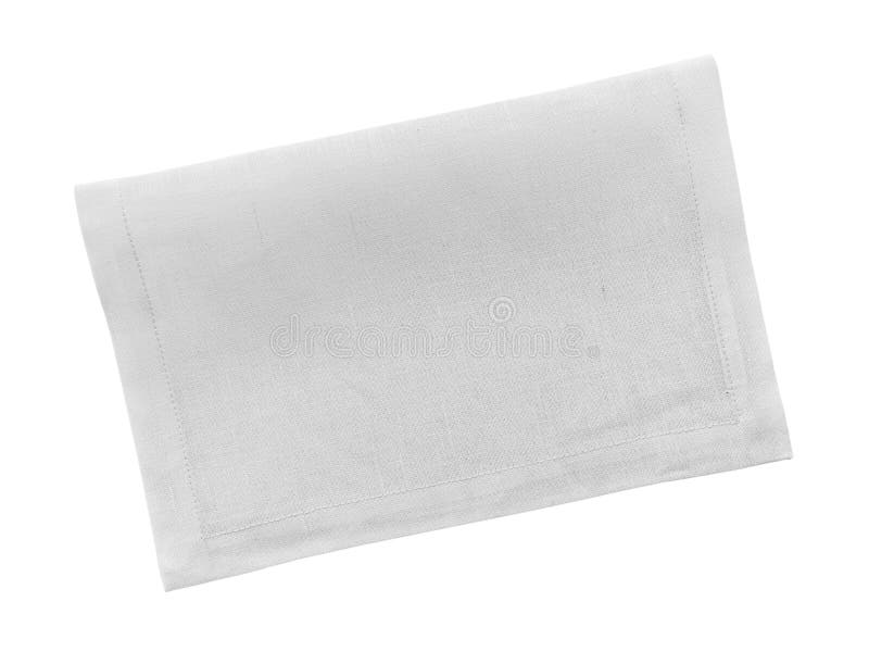 Texture of Linen Fabric with White Silk Embroidery Stock Photo - Image ...