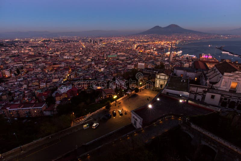 Naples, Castel Sant Elmo View Editorial Stock Photo - Image of branch ...