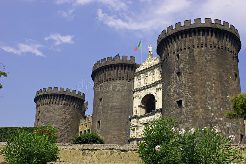 Naples castle. stock image. Image of travel, naples, italy - 1620155