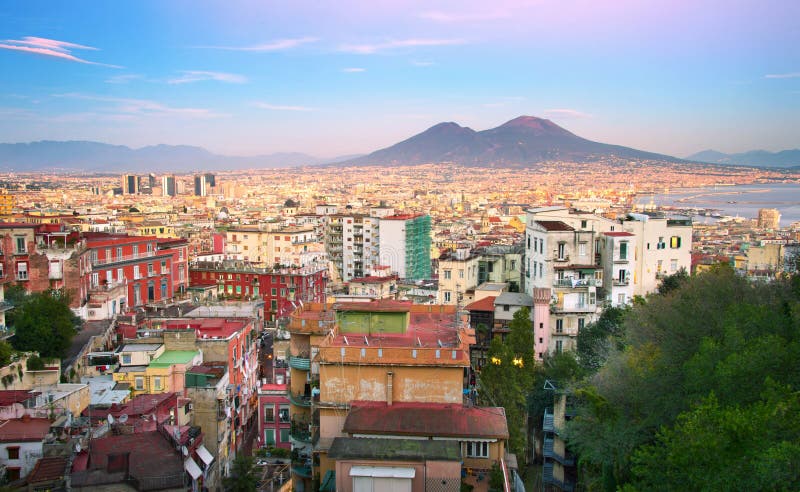 Naples cityscape, Italy stock photo. Image of destination - 80705586
