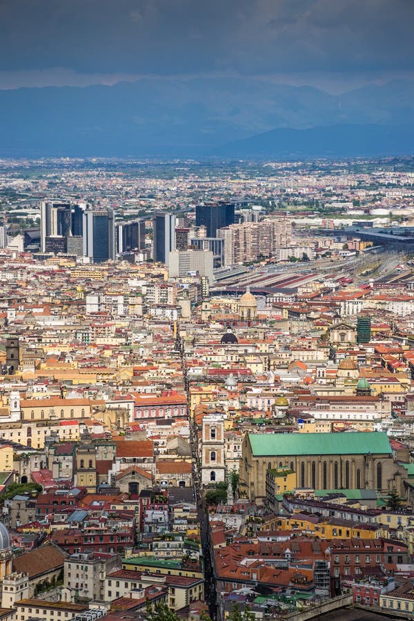 Naples town, Italy stock image. Image of buildings, view - 40808709