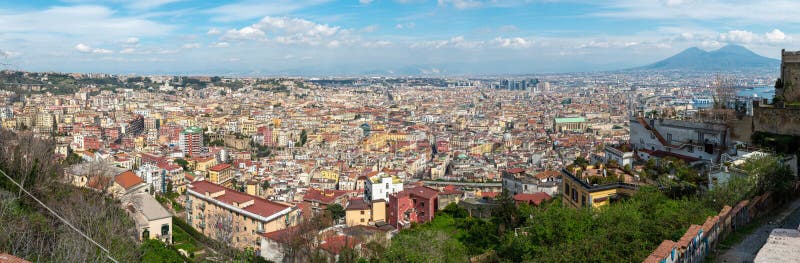 Naples panoramic view stock photo. Image of naples, panorama - 198227108