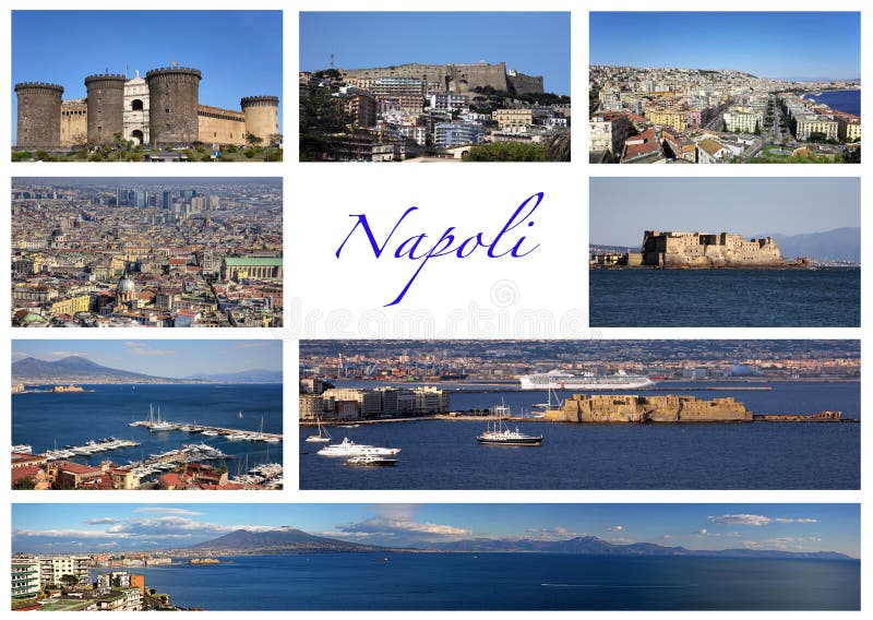Naples postcard stock photo. Image of trip, mosaic, album - 67549714