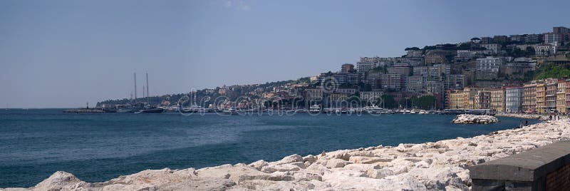 Naples, promenade stock photo. Image of color, europe - 5044944
