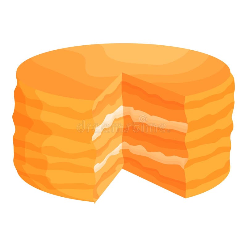 Napoleon Cake Icon Cartoon Vector. Cafe Menu Dessert Stock Vector ...