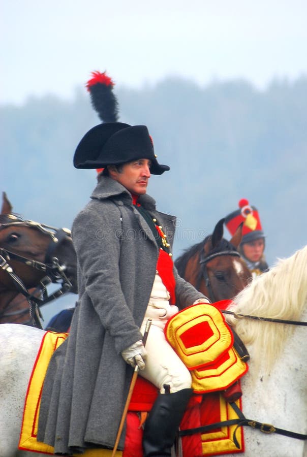 Napoleon Riding a Horse at Historical Reenactment Editorial Stock Image ...