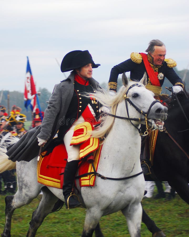 Napoleon Riding a White Horse Editorial Photography - Image of green ...