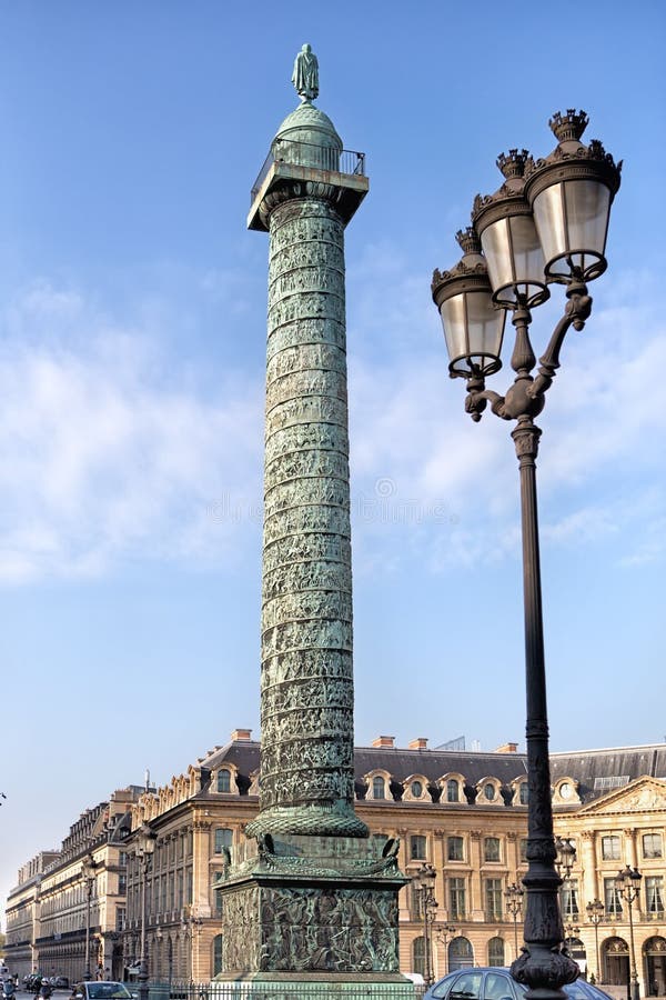 Napoleon s column in Paris stock photo. Image of statue - 39853808