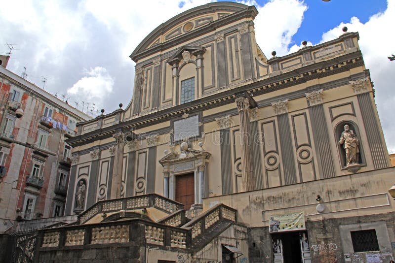 Napoli; Chiesa Della S Gaetano Immagine Stock - Immagine di italia ...