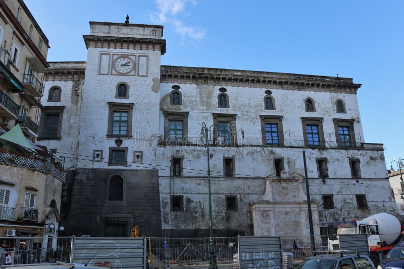 Napoli - Scorcio Di Castel Capuano Stock Image - Image of fontana ...