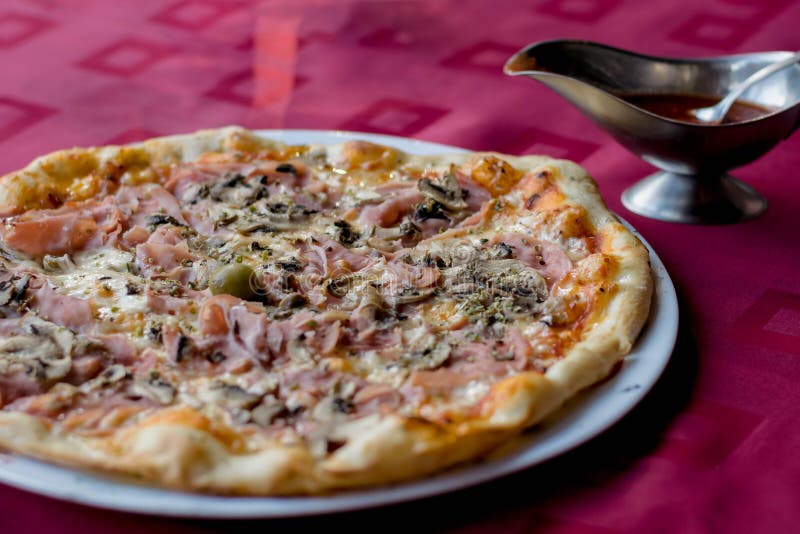 Napolitan pizza stock photo. Image of pizza, horizontal - 144275360