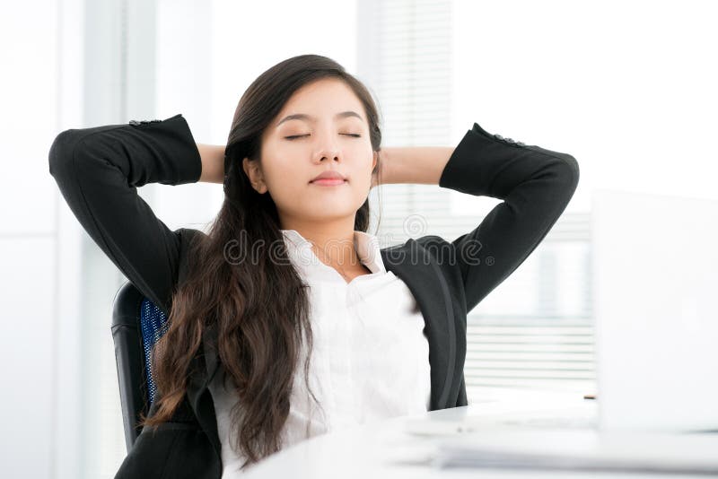 Napping businesswoman stock image. Image of frustrated - 31237025