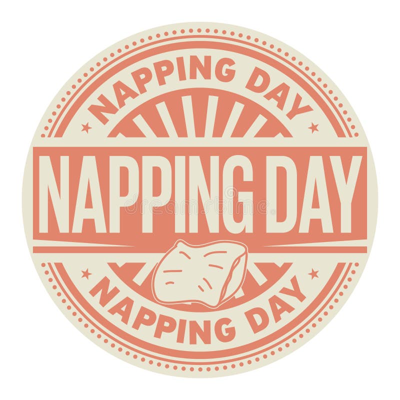 Napping Day, rubber stamp stock vector. Illustration of background ...