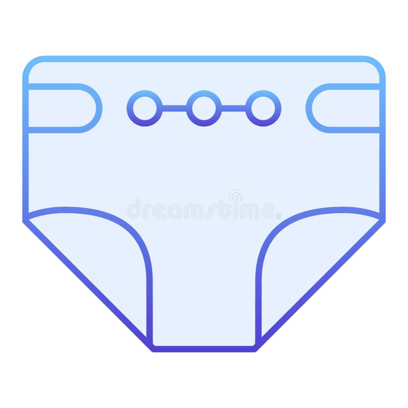 Nappy Flat Icon. Diaper Blue Icons in Trendy Flat Style Stock Vector ...