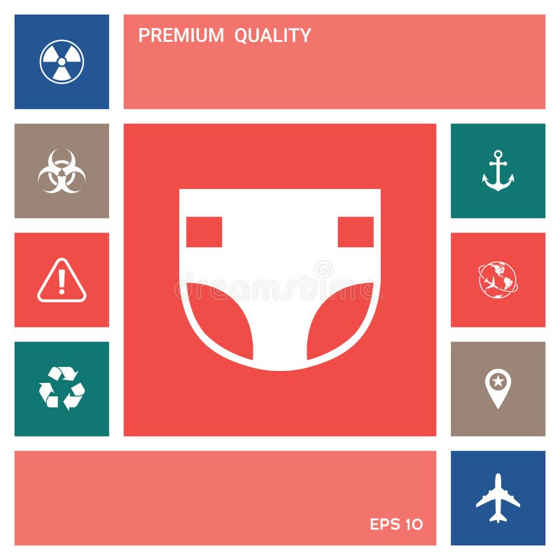 Nappy Icon Symbol . Elements for Your Design Stock Vector ...