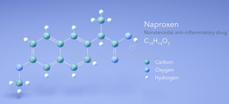 Naproxen, Nsaid, Analgesic, Molecular Structures, 3d Model, Structural ...