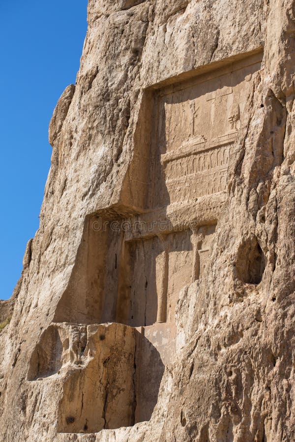 Naqsh-e Rustam, an Ancient Necropolis in Pars Province Stock Photo ...
