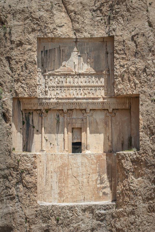 Naqsh-e Rustam Ancient Necropolis, Pars Province, Iran Stock Photo ...