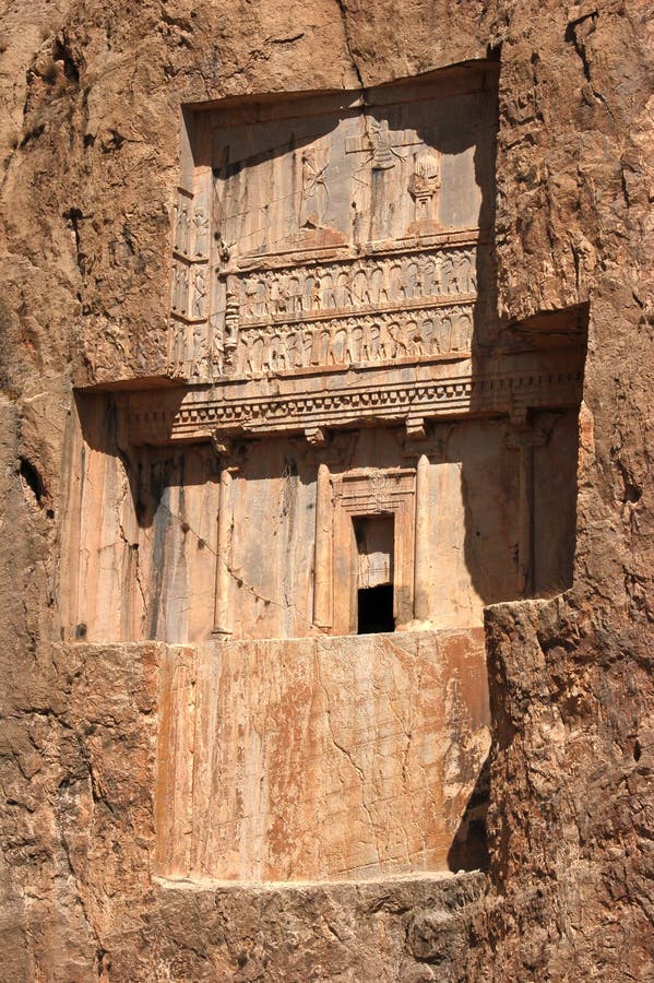 Naqsh-e Rustam, an Necropolis in Pars Province, Iran. Stock Photo ...