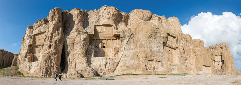 Naqsh-e Rustam, an Ancient Necropolis in Pars Province, Iran Stock ...