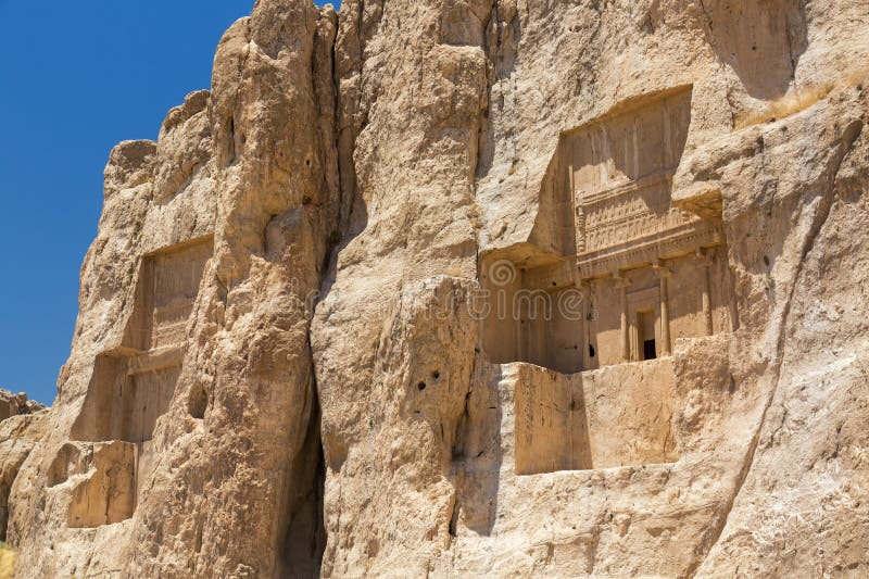 Naqsh-e Rustam. Ancient Tombs of Achaemenid Kings in Iran Stock Image ...