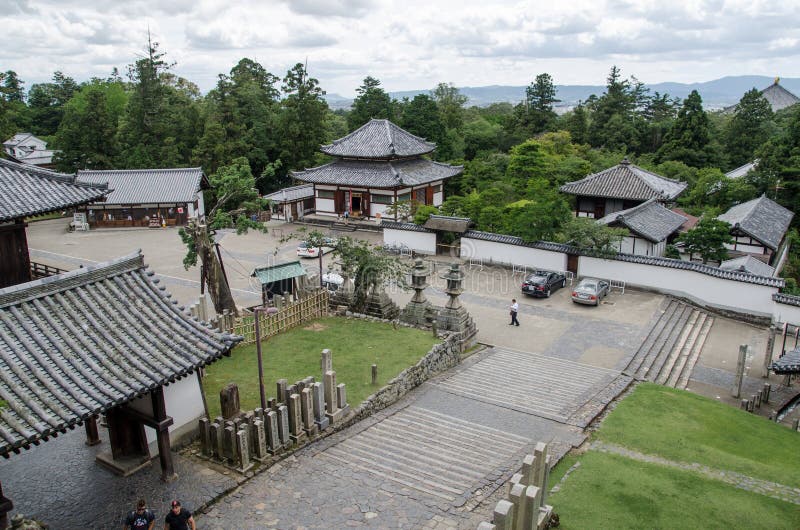 Nigatsu-do Hall in Nara. Japan Editorial Photo - Image of religiousl ...