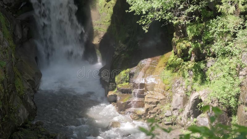 Narada Falls Waterfall Cascade in Mount Rainier National Park ...