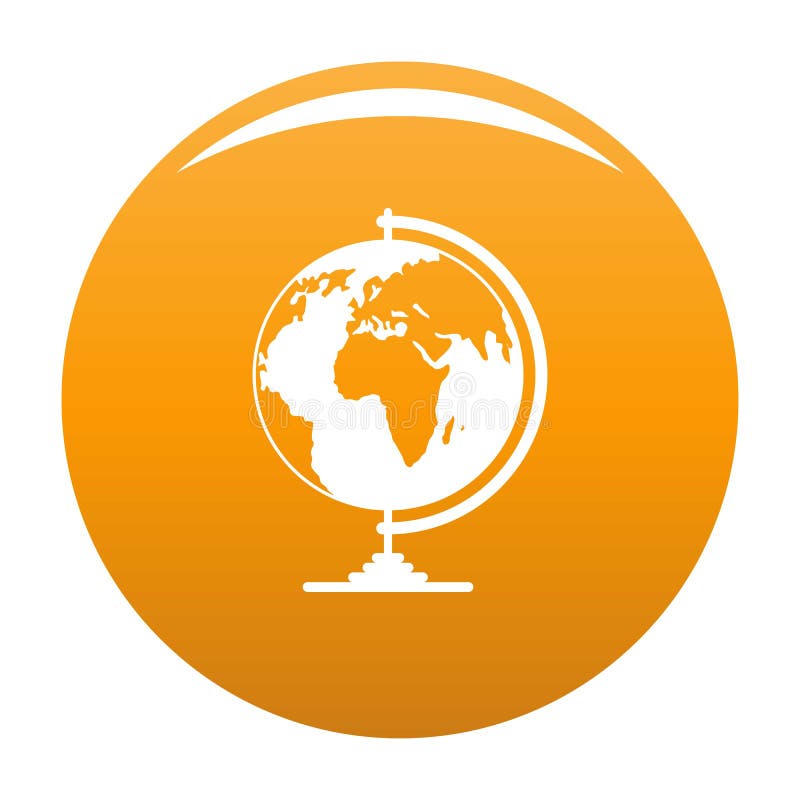 Naranja Del Vector Del Icono De La Geografía Ilustración del Vector - Ilustración de tierra ...