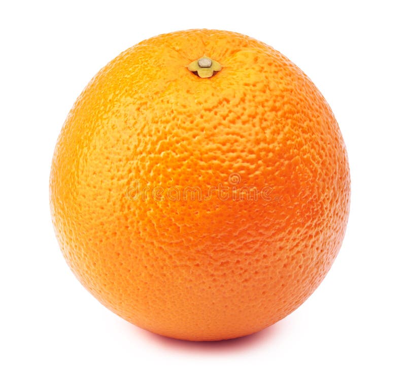 Naranja Entera Aislada En Blanco Foto de archivo - Imagen de fruta ...