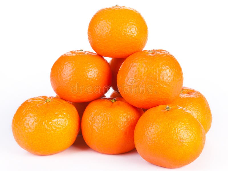 Naranja Entera Empilada, Aislada Foto de archivo - Imagen de fondo ...