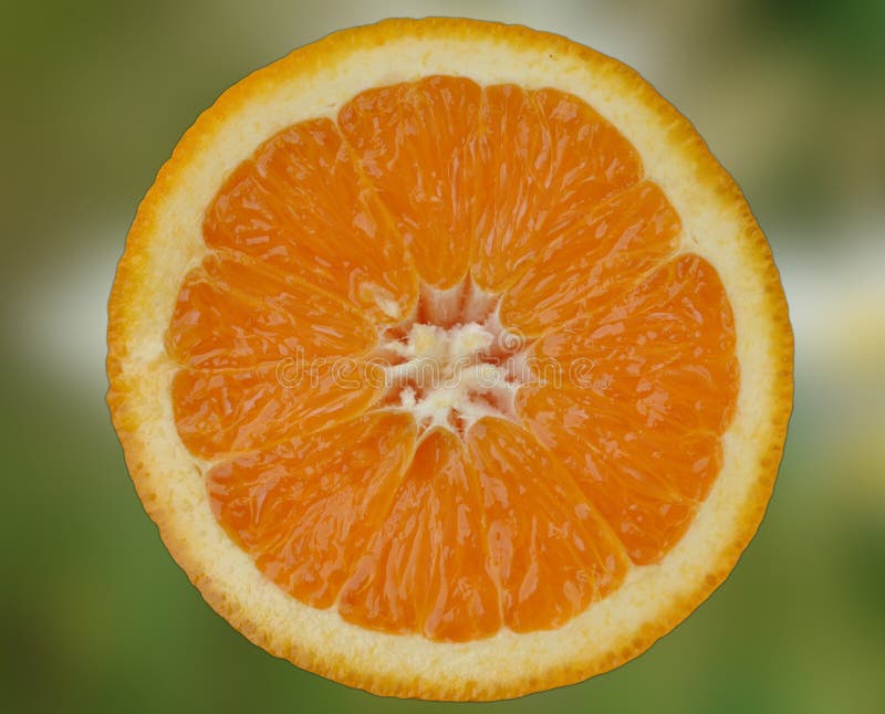 Naranja partida en dos imagen de archivo. Imagen de vitamina - 19125529
