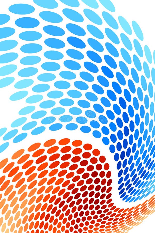 Naranja y azul ilustración del vector. Ilustración de color - 5757292