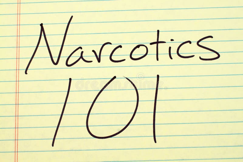 Narcotics 101 on a Yellow Legal Pad Stock Photo - Image of advanced ...