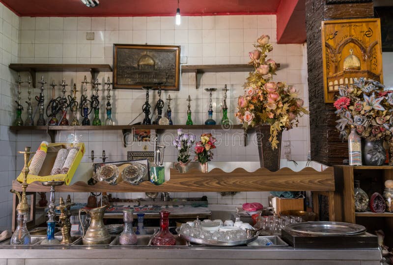Nargila bar caffe stock image. Image of cafe, arabic - 94132471