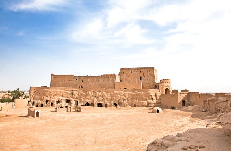Narin Castle ,Meybod, Iran stock photo. Image of blue - 27450940