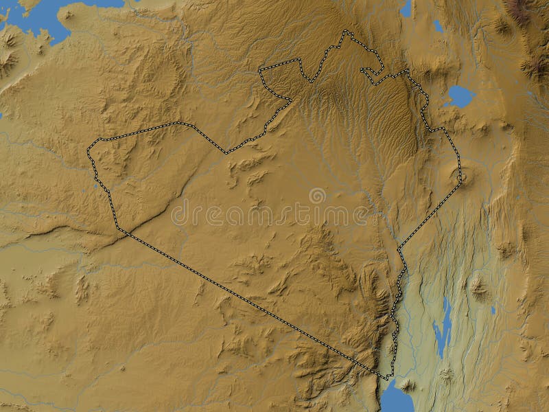 Narok, Kenya. Physical. No Legend Stock Illustration - Illustration of ...