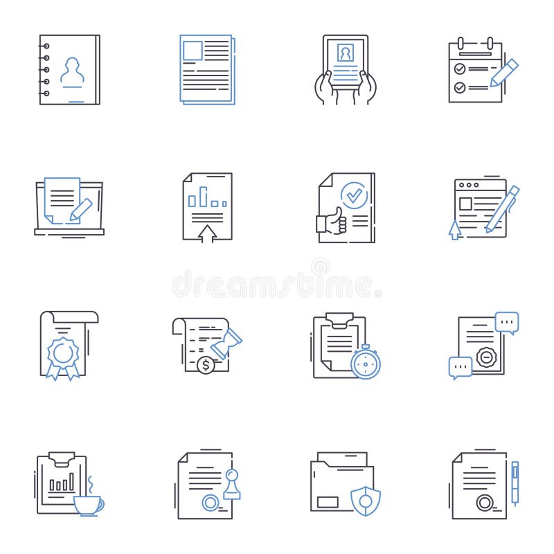 Narratives Line Icons Collection. Storytelling, Plot, Character ...